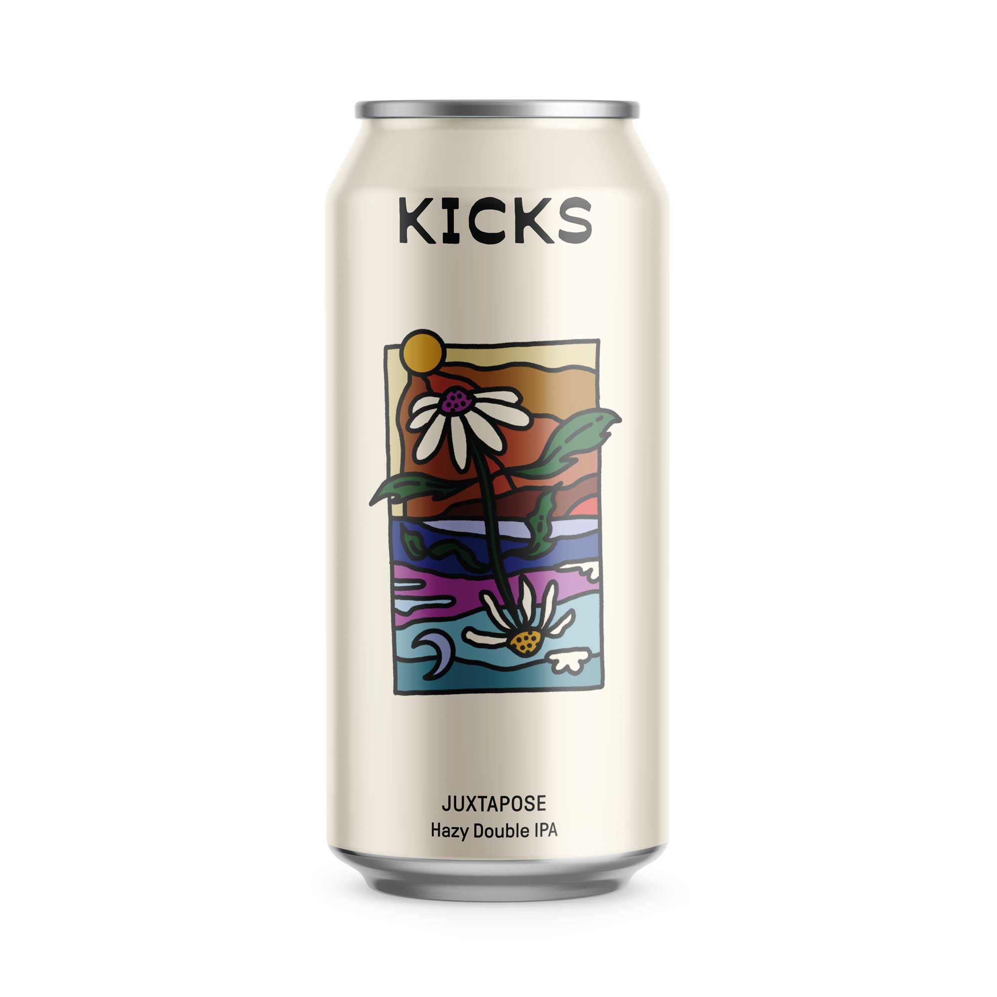 Juxtapose Hazy Double IPA – Kicks Brewing